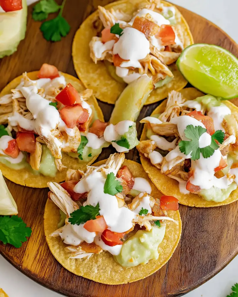 Easy Chicken Tostadas: Delight in This Quick Recipe! - Tasty Pleasure