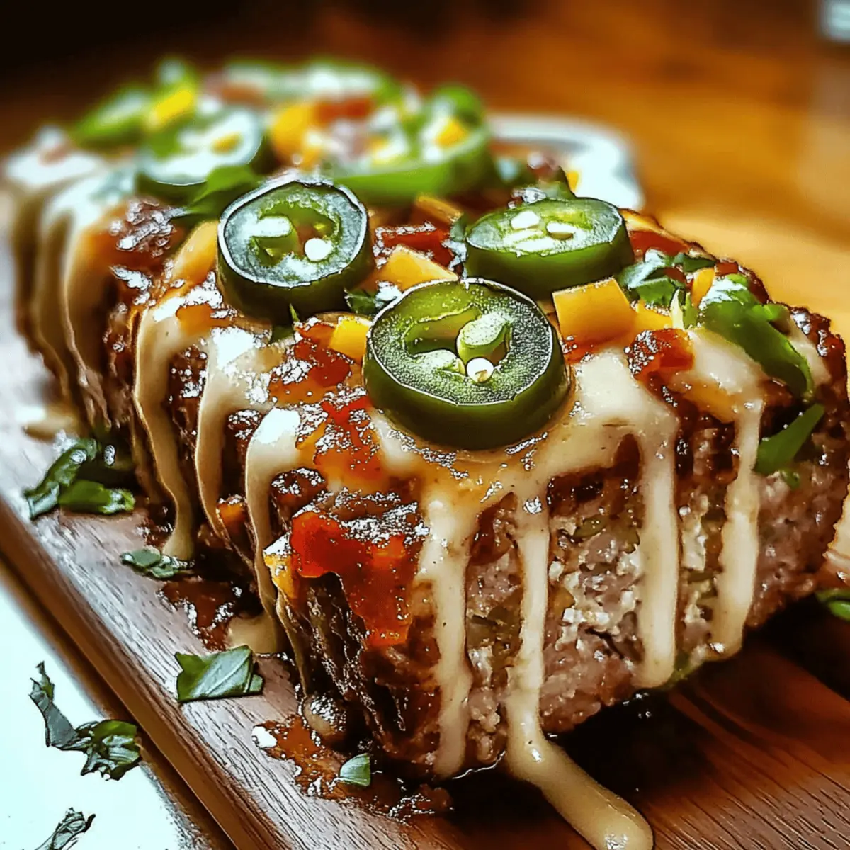 Ultimate Smoky Jalapeño Popper Meatloaf: Delicious Comfort Food