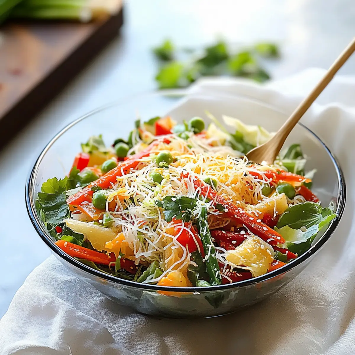 Irresistible Spring Roll Salad with Spicy Ginger Dressing