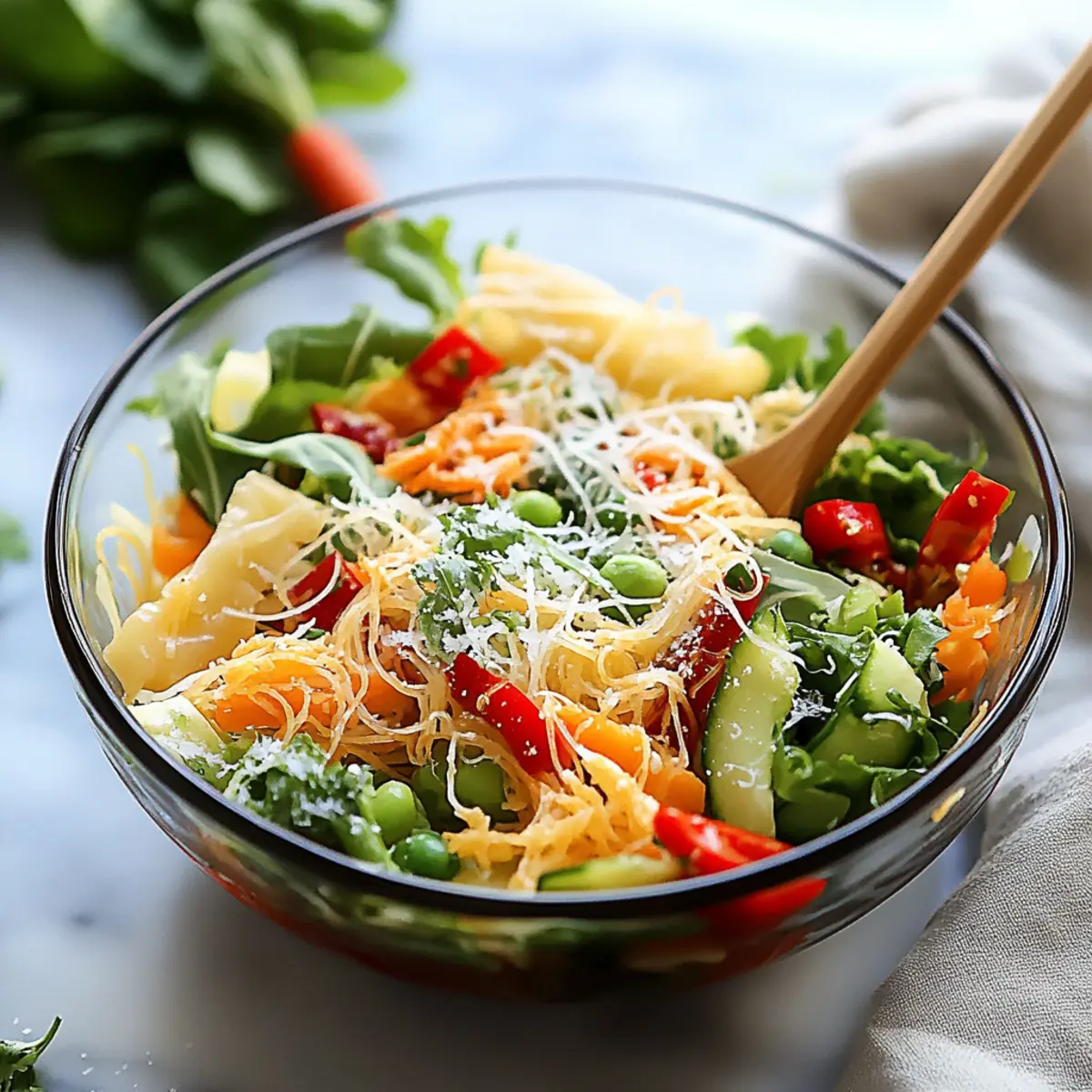 Irresistible Spring Roll Salad with Spicy Ginger Dressing