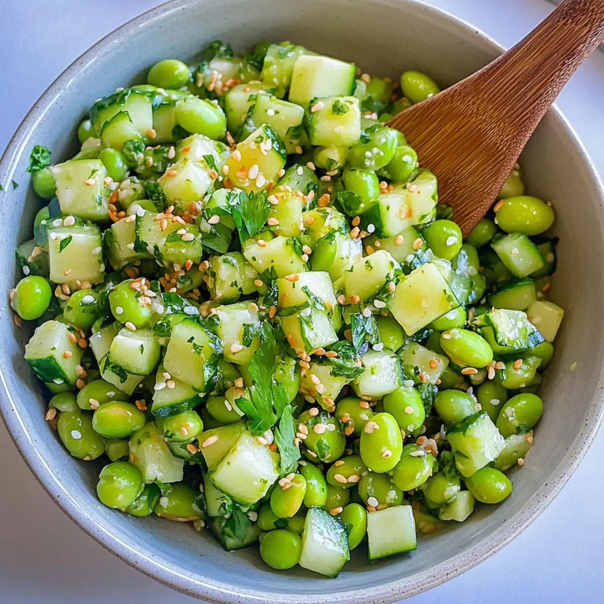 Irresistible Cucumber Edamame Salad: A Refreshing Vegan Delight