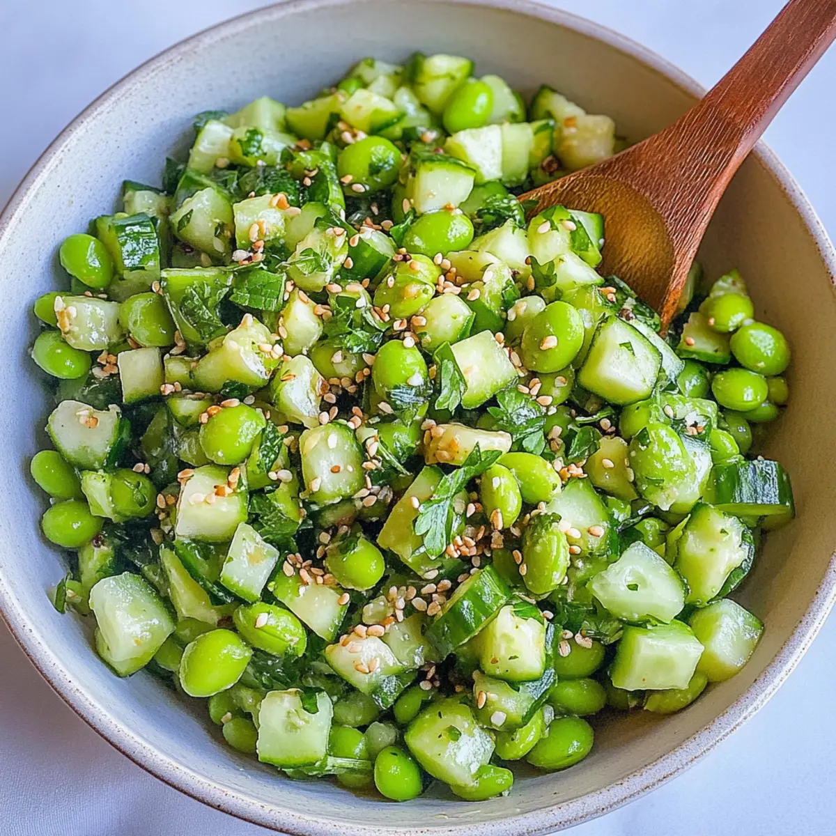 Irresistible Cucumber Edamame Salad: A Refreshing Vegan Delight