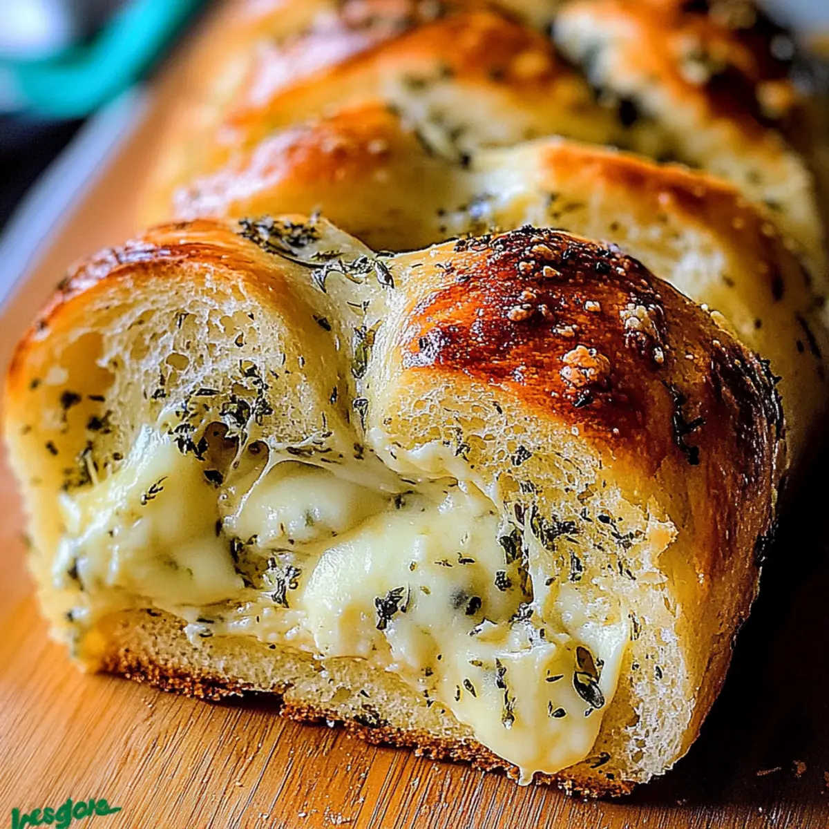Irresistible Swirled Garlic Herb and Cheese Bread Recipe