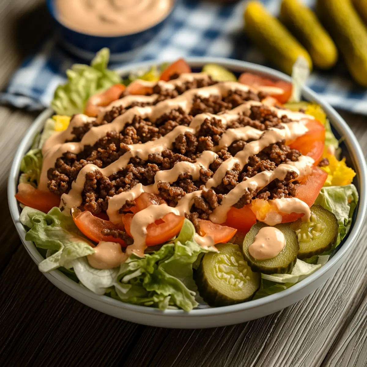 Irresistible Keto Big Mac Salad: Guilt-Free Fast-Food Flavor