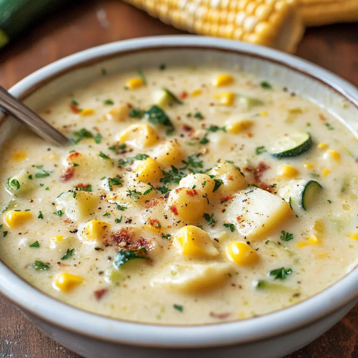 Irresistible Summer Corn and Zucchini Chowder Recipe